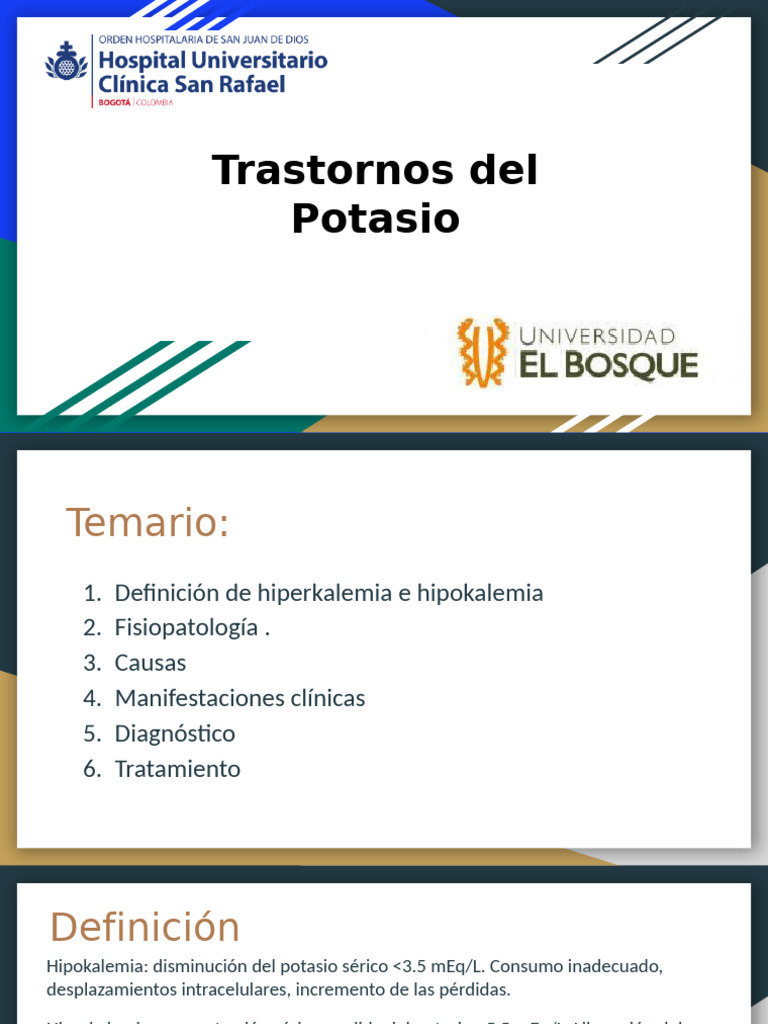 Presentacion Potasio | PDF