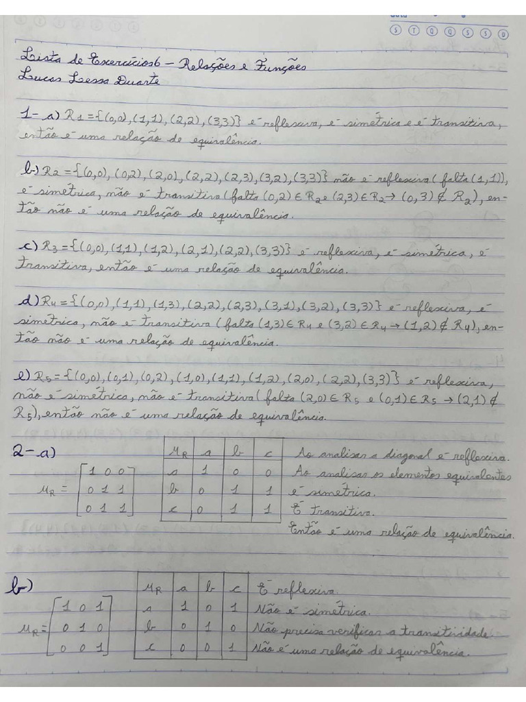 Lista 6 - Lucas Lessa Duarte | PDF