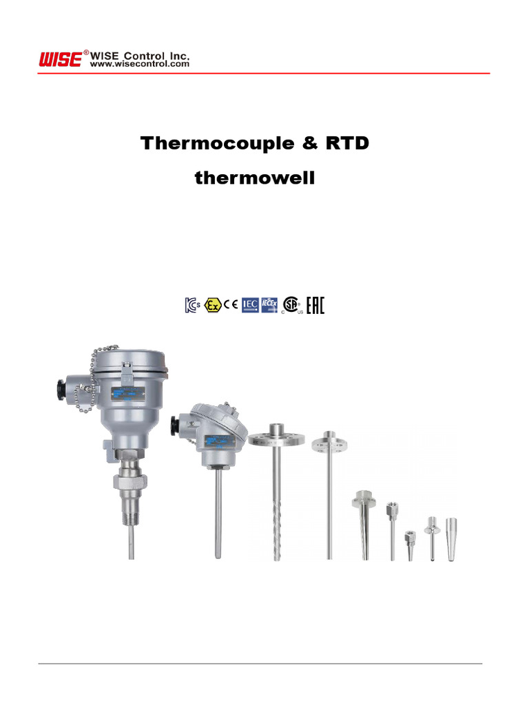 Thermocouple & RTD Thermowell (WISE) | PDF