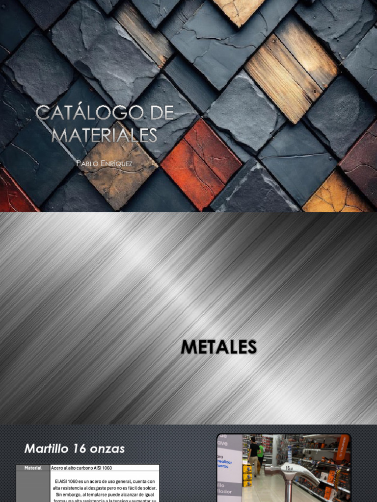 Catálogo de Materiales | PDF