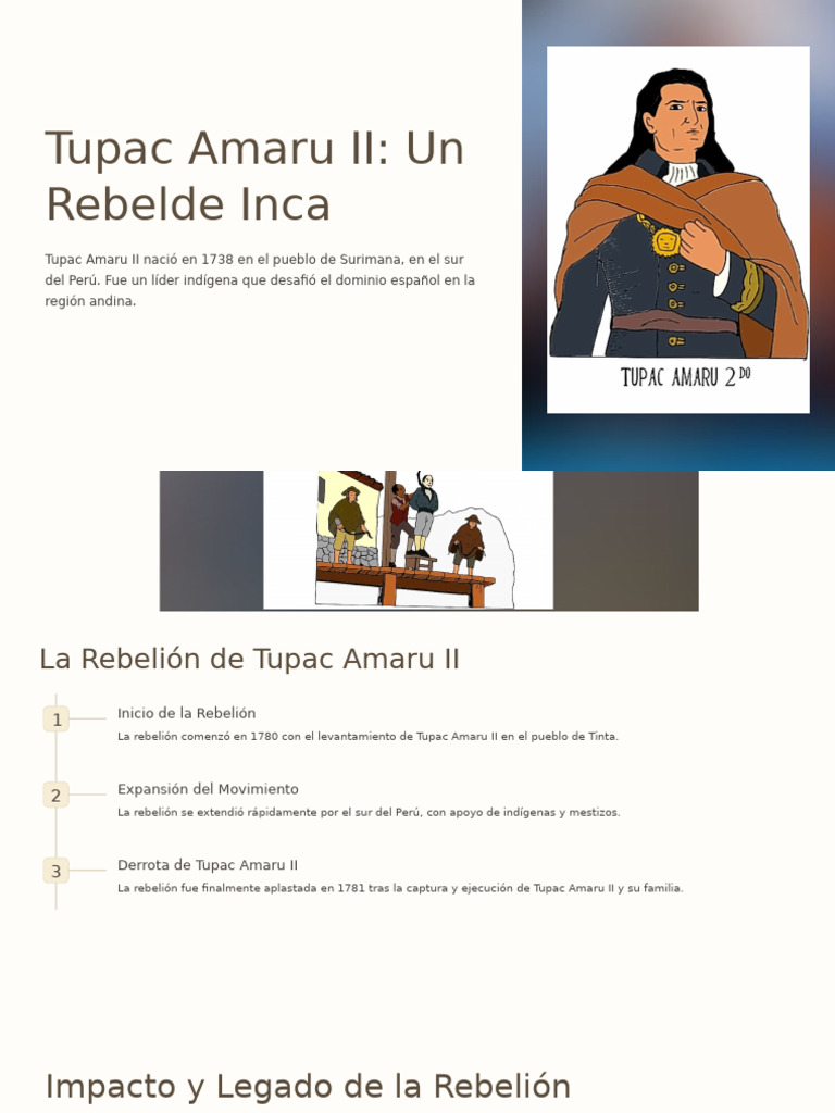 Tupac Amaru II Un Rebelde Inca - PPTX 20240923 202955 0000 | PDF