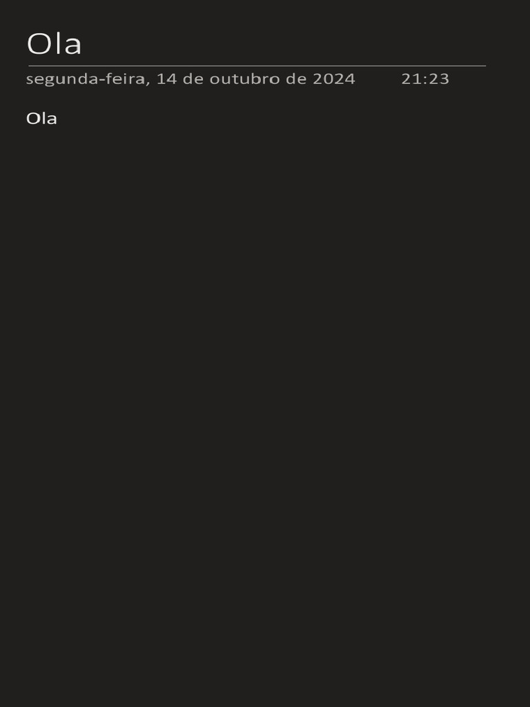 Ola | PDF