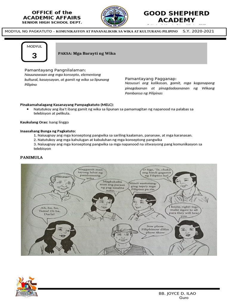 Module (Week 3) | PDF