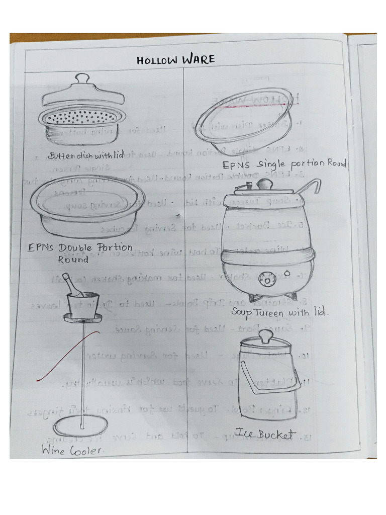 F&B Diagram - Hollowware | PDF