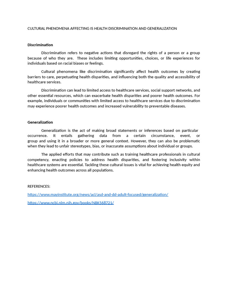 Discrimination and Generalization | PDF