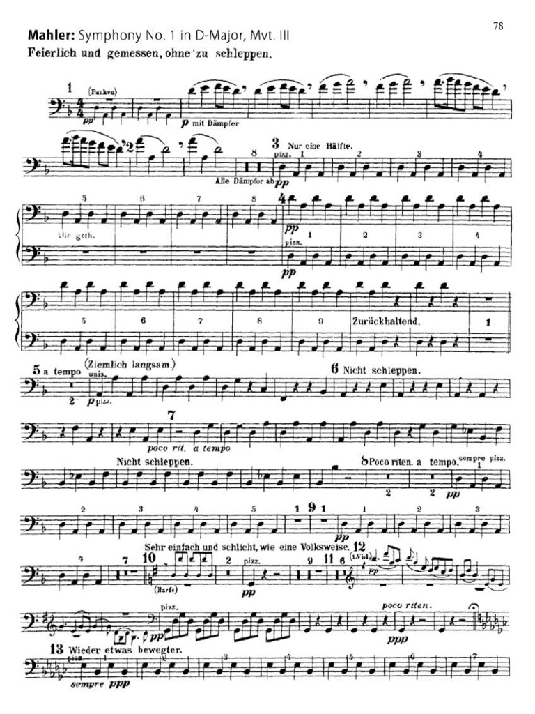 Mahler 1 Bass Solo | PDF