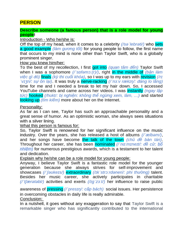 Speaking Part 2&3 | PDF