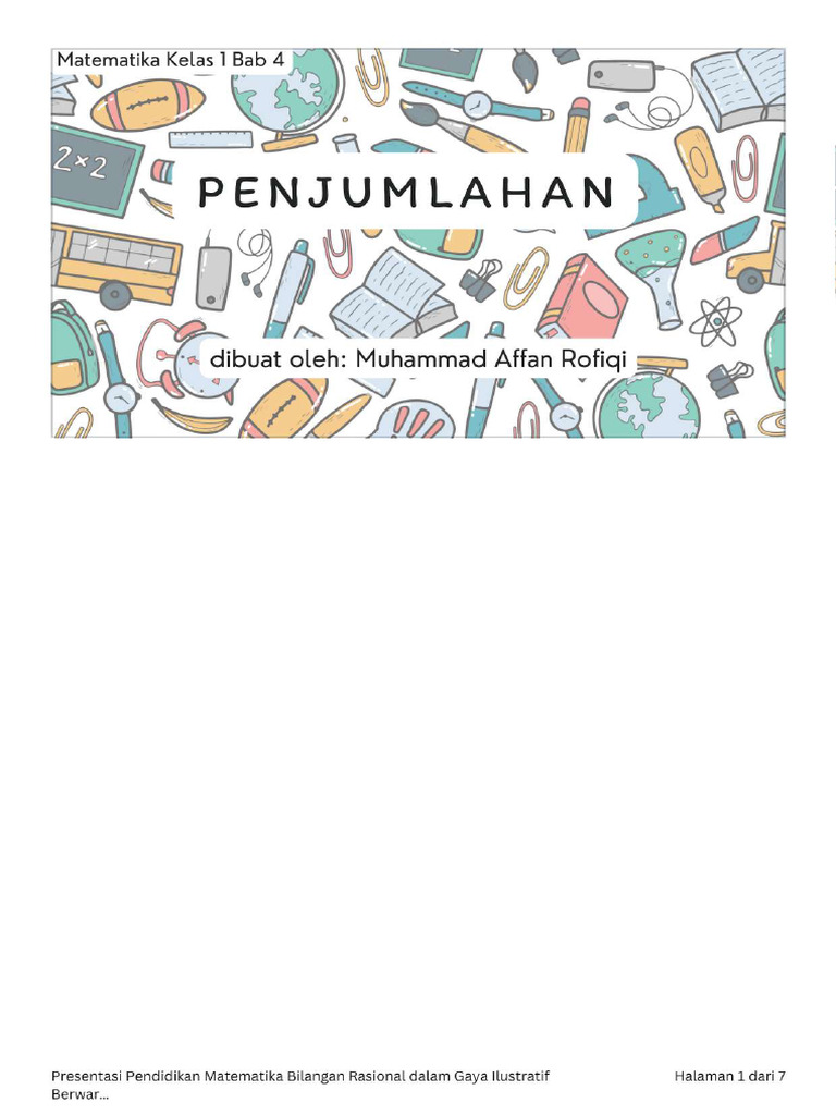 Media Ajar Matematika - M Affan Rofiqi - 22120308 - 4G | PDF