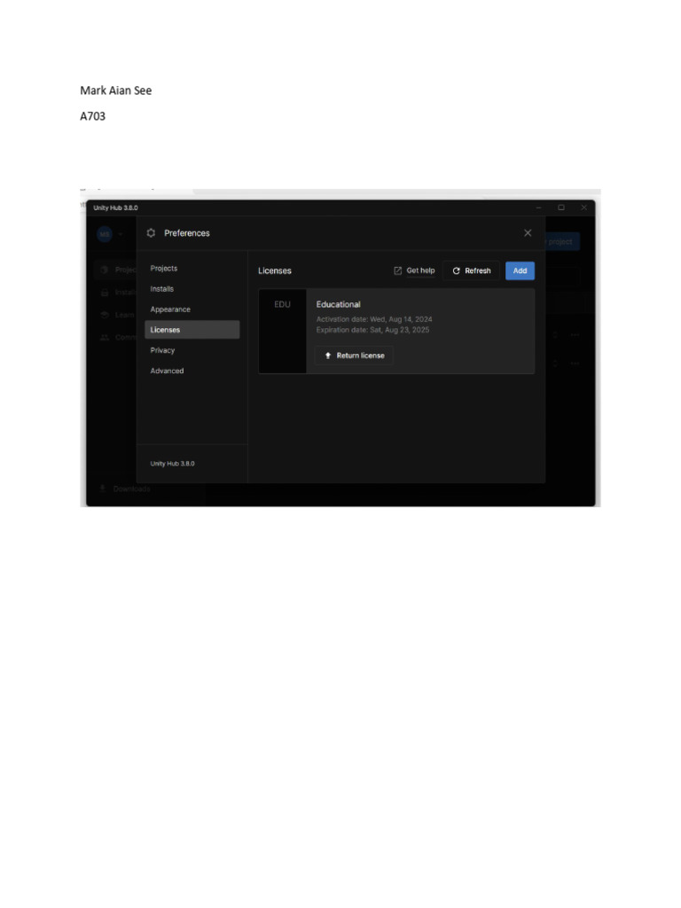 01 Laboratory Exercise 1 Game Dev - See, Mark Aian | PDF