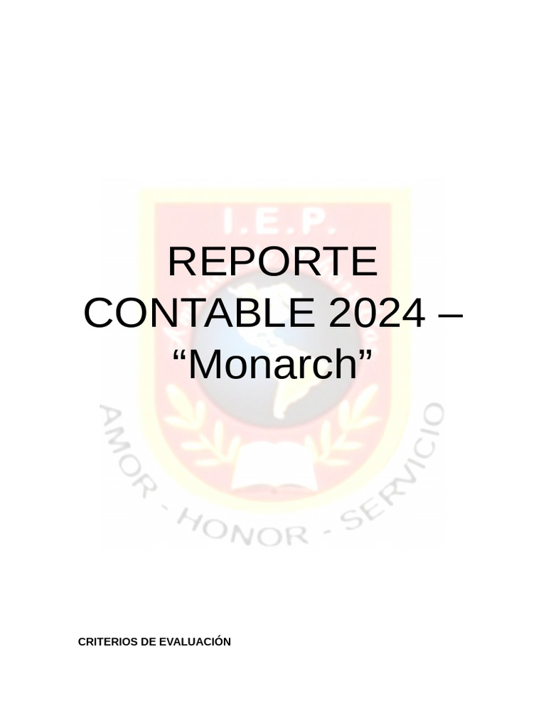 Reporte Contable Trabajo Final de Contabilidad | PDF | Business ...