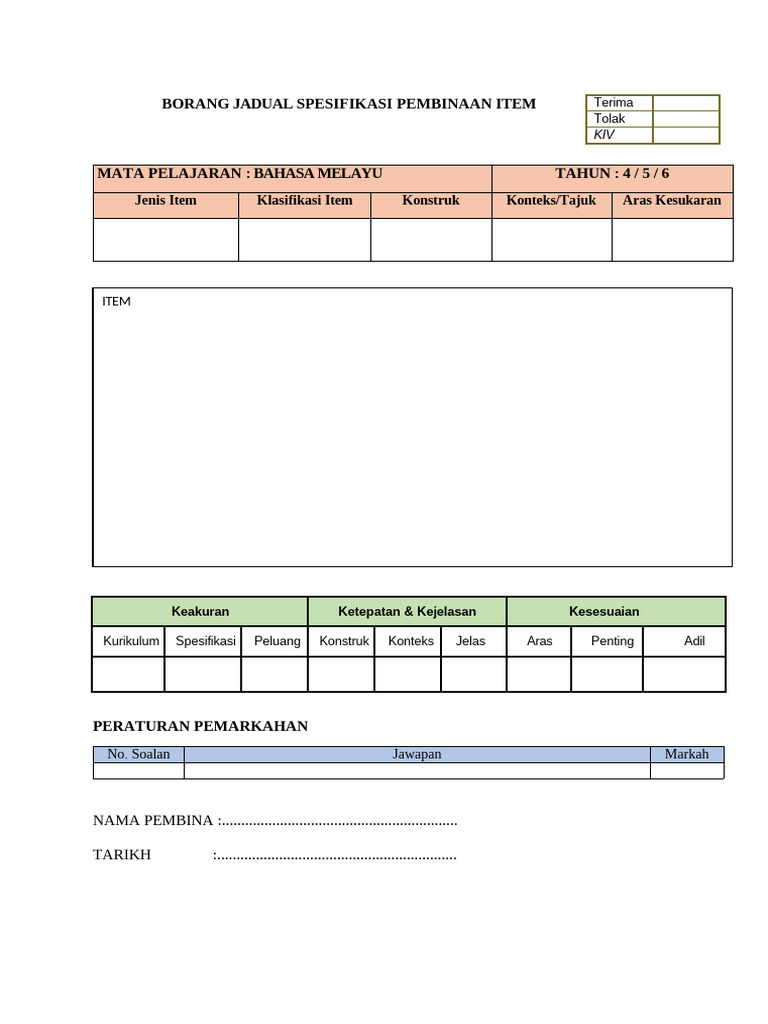 Borang Jsi Word Pdf