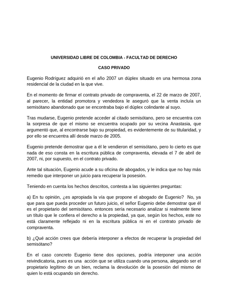 Casuistica Privado | PDF