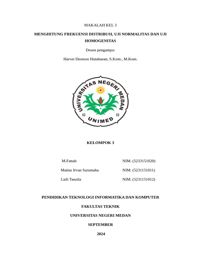 Project Uas Statistika | PDF