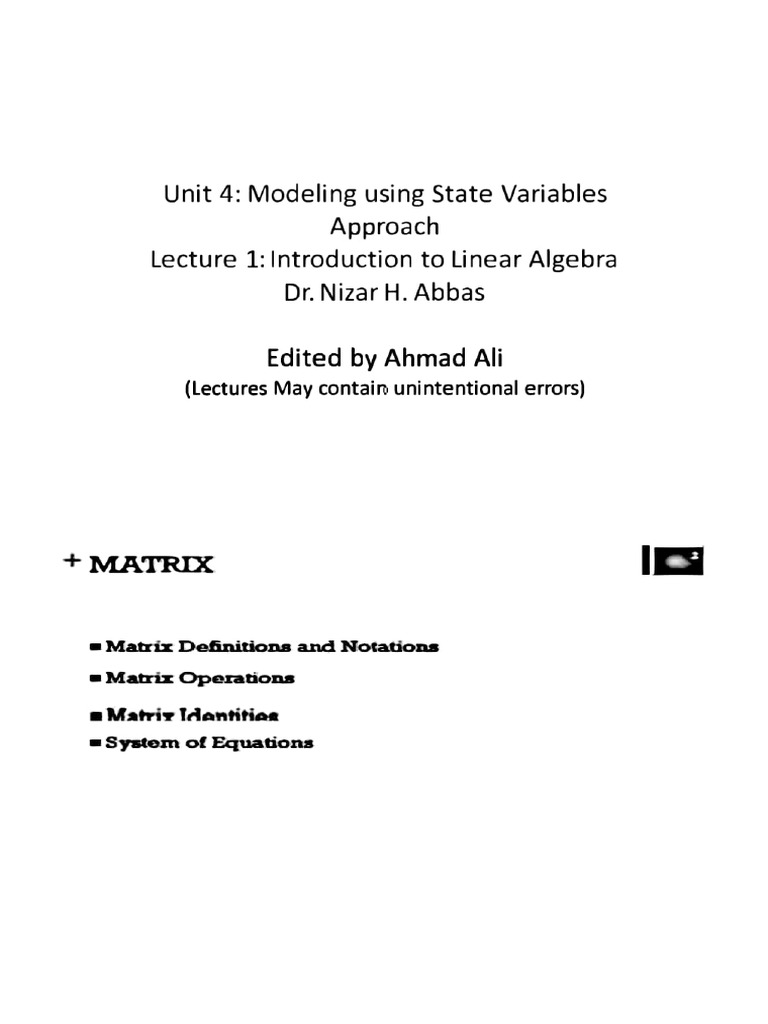 Unit 4 - Lecture | PDF