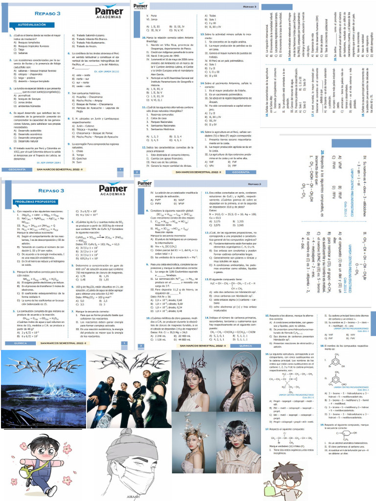 Repaso Quimica y Geo | PDF