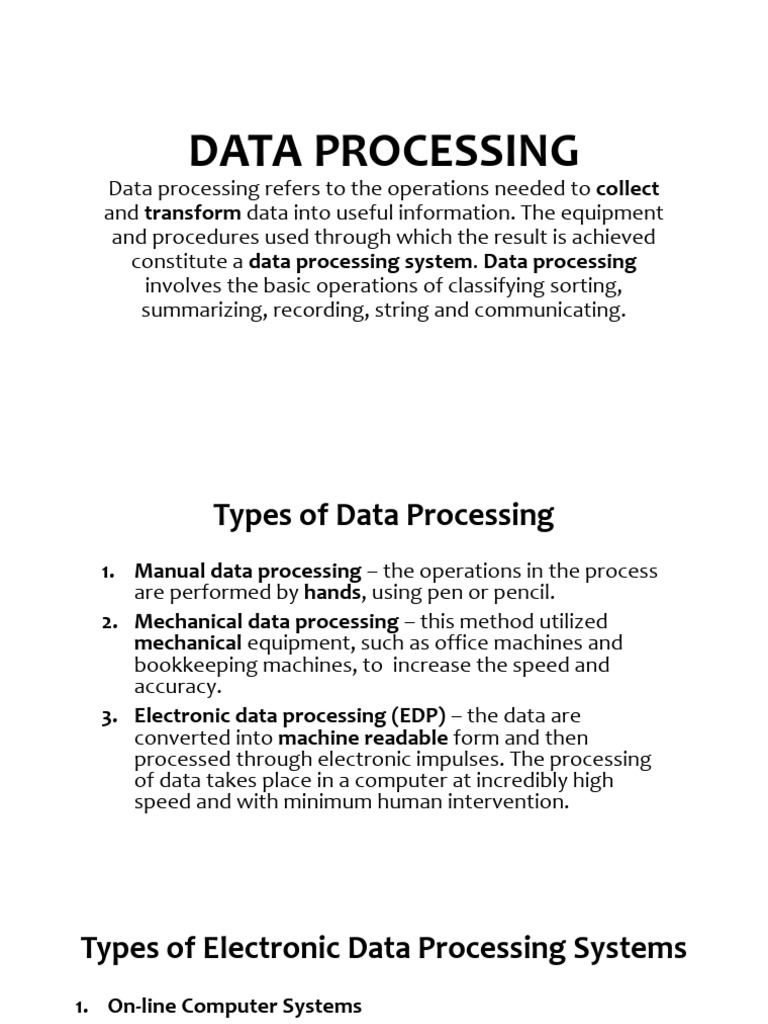 Data Processing, Systems Acquisition, Devt & Implementation | PDF
