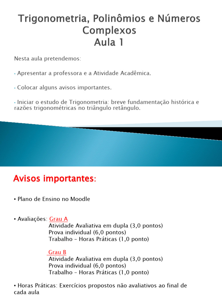 Trig - Comp - Pol - Aula 1 | PDF