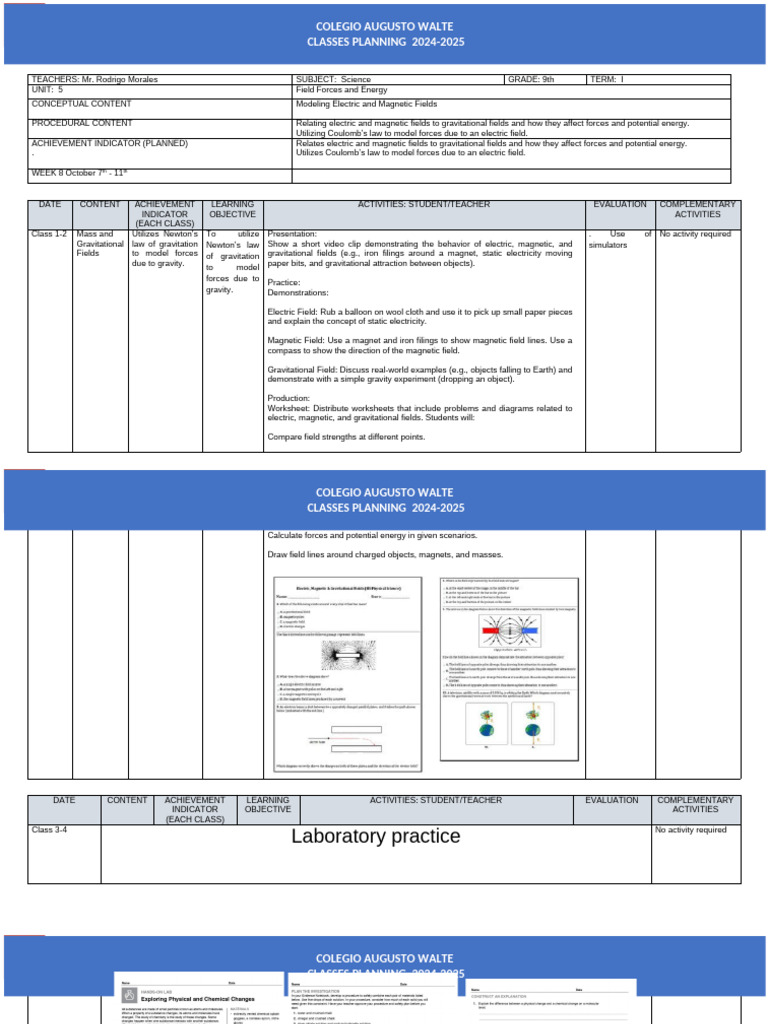 9G w8 Science Agendas 2024 | PDF