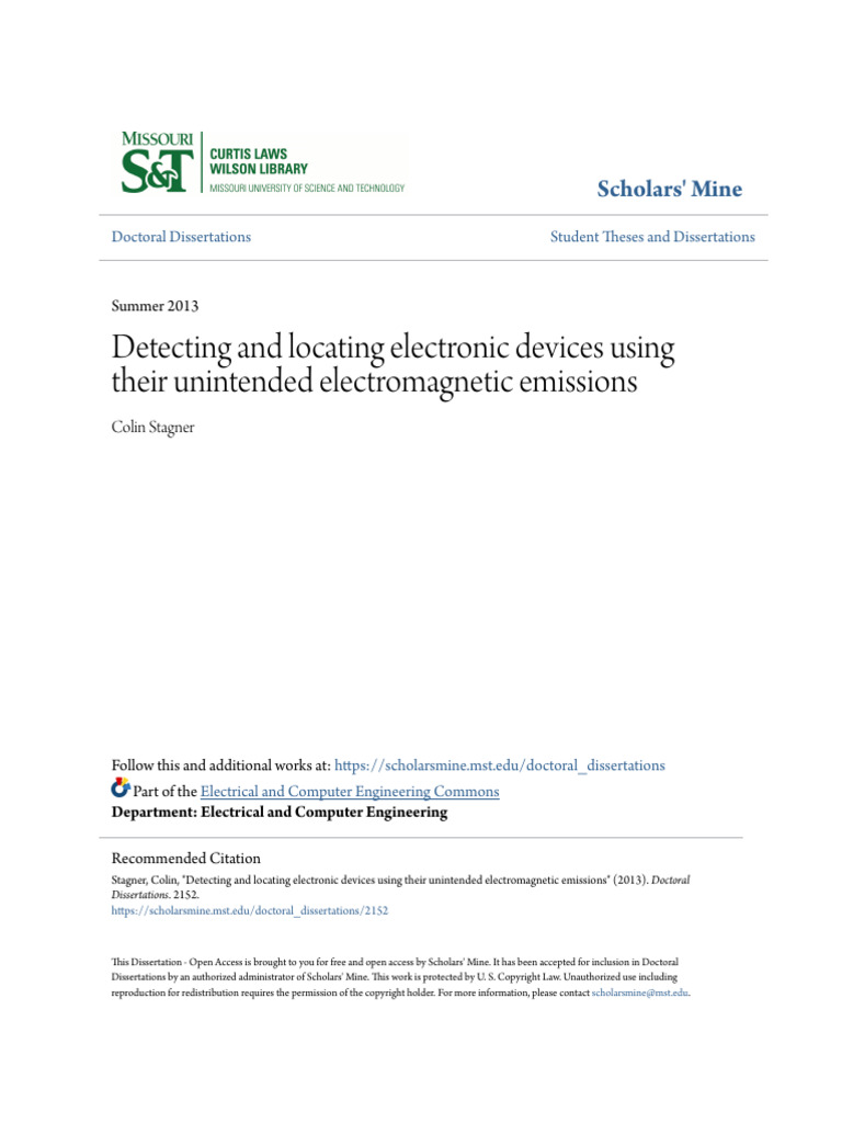 Detecting And Locating Electronic Devices Using Their Unintended Pdf