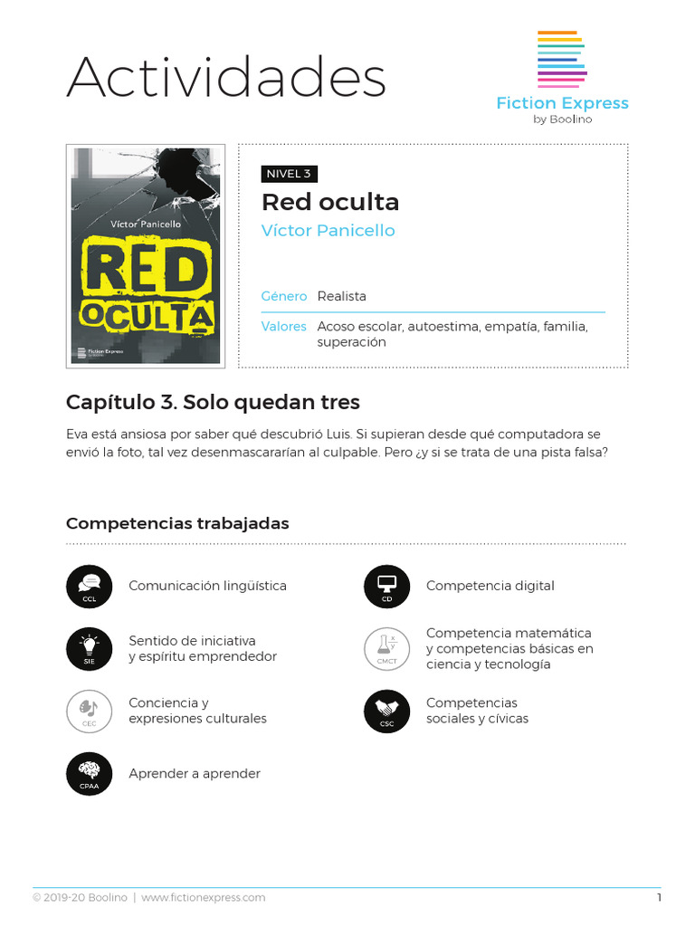 Alumno Actividades Red Oculta Capitulo 3 | PDF