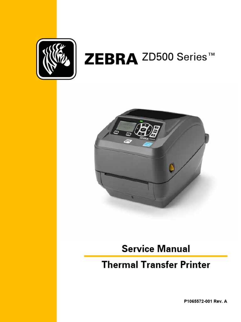 Zebra Zd500 Series Thermal Transfer Printer Series Service Manual | PDF