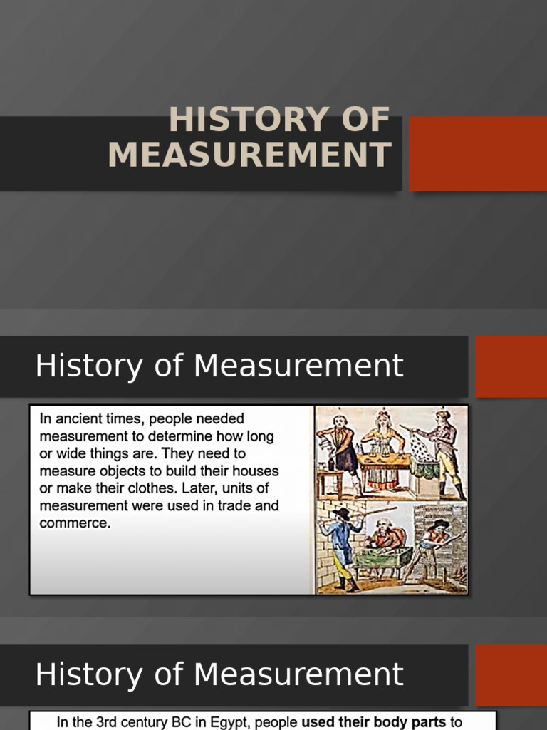 History of Measurement | PDF
