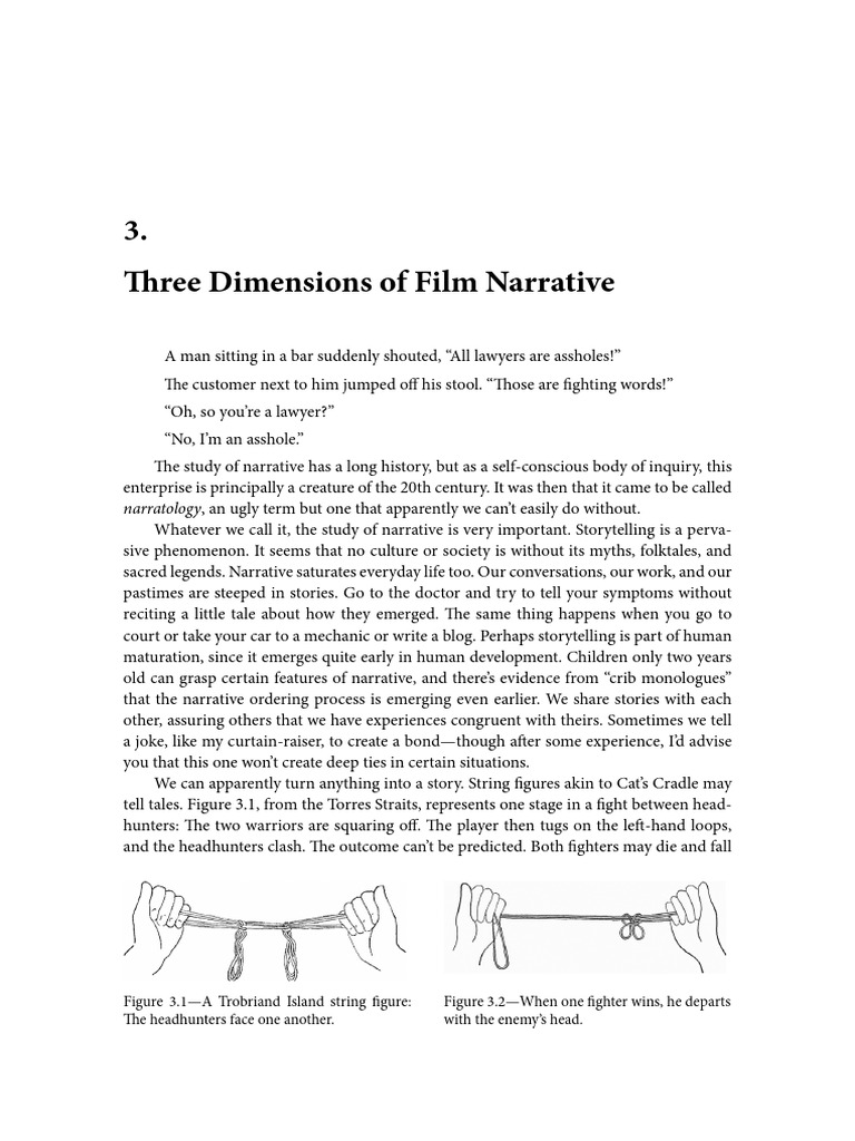 David Bordwell - Three Dimensions of Film Narrative | PDF