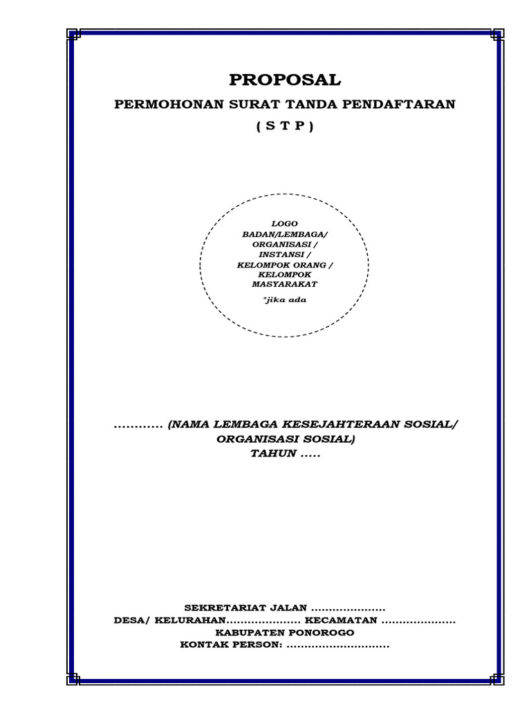 Contoh Format Pengajuan STP | PDF