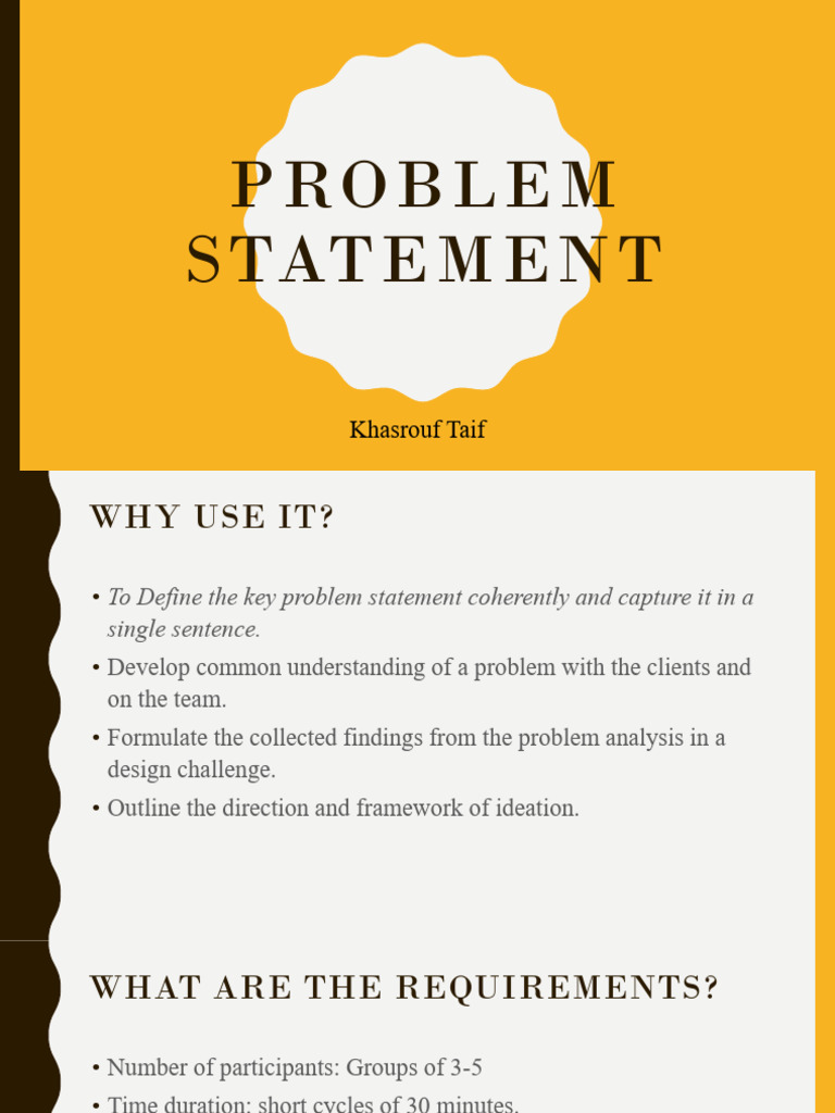 003 Problem Statement | PDF