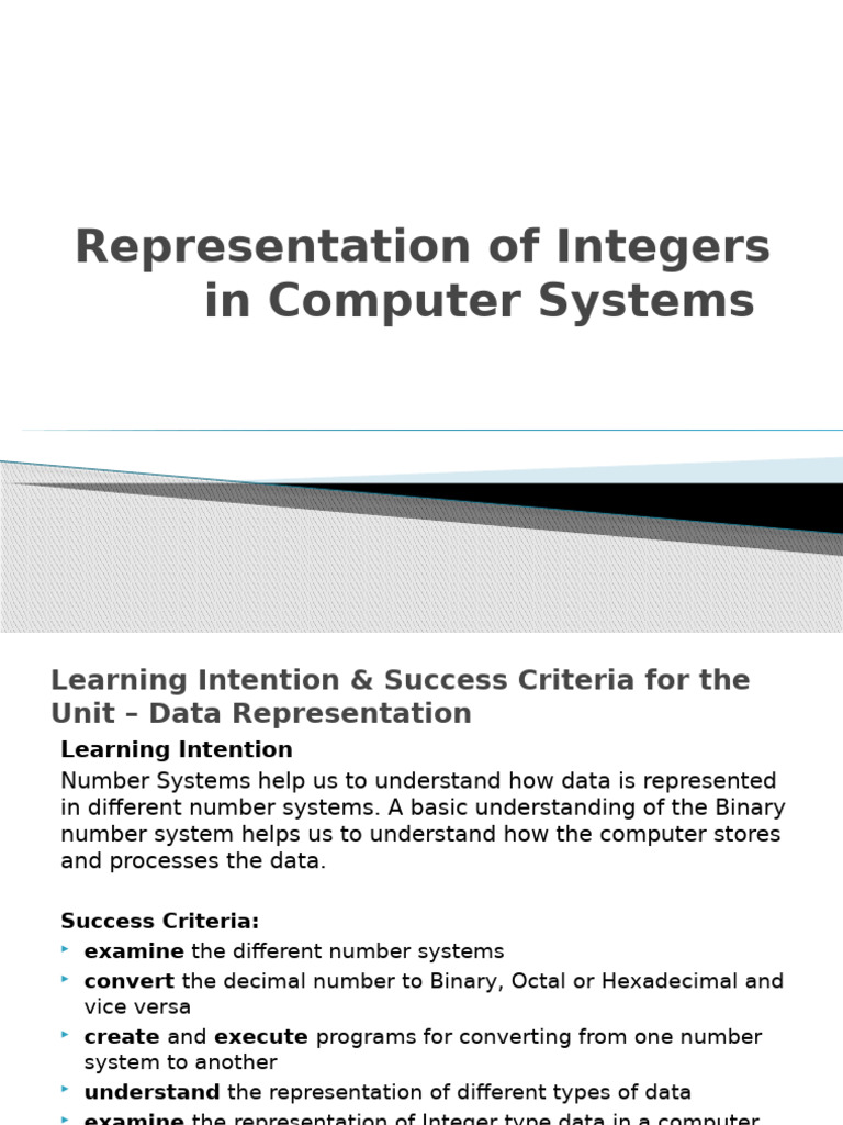 Data Representation | PDF