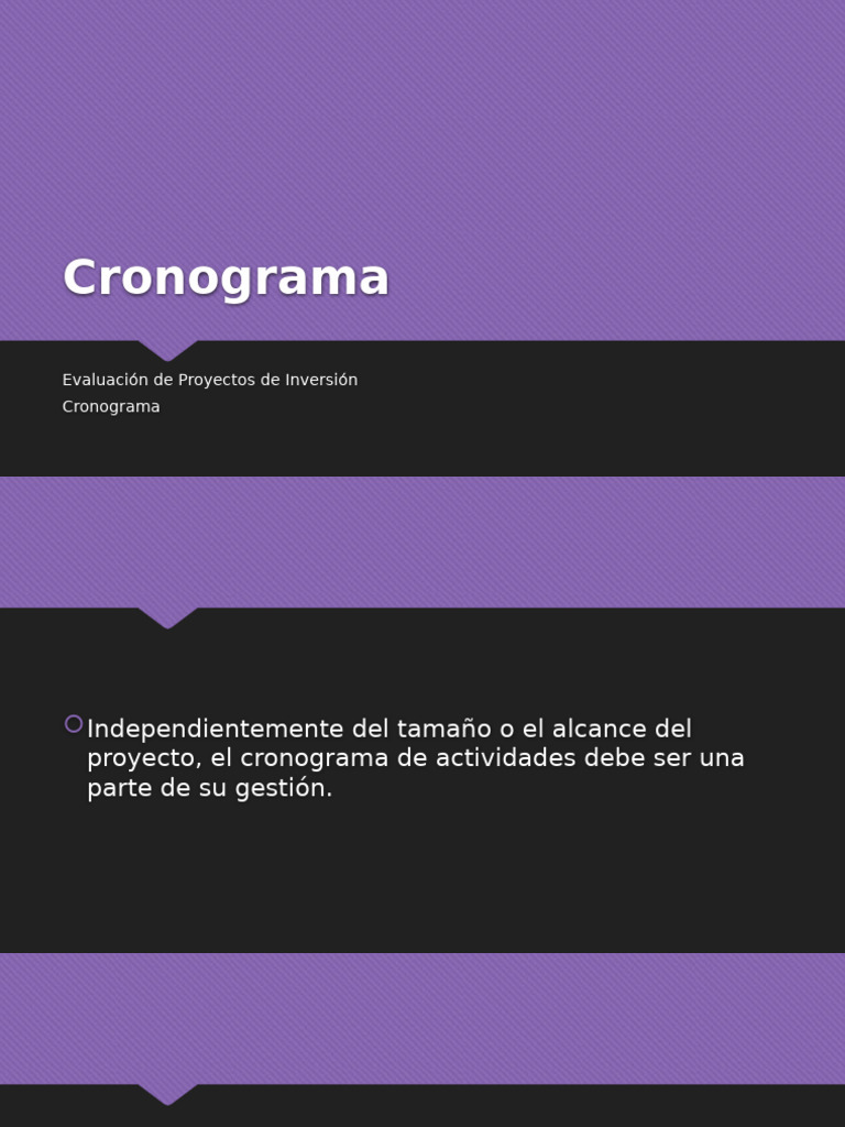 Cronograma | PDF