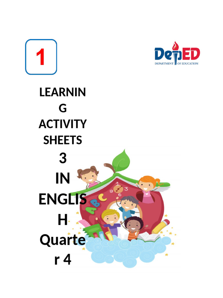 English1 Q4 Learning Activity Sheet 3 | PDF