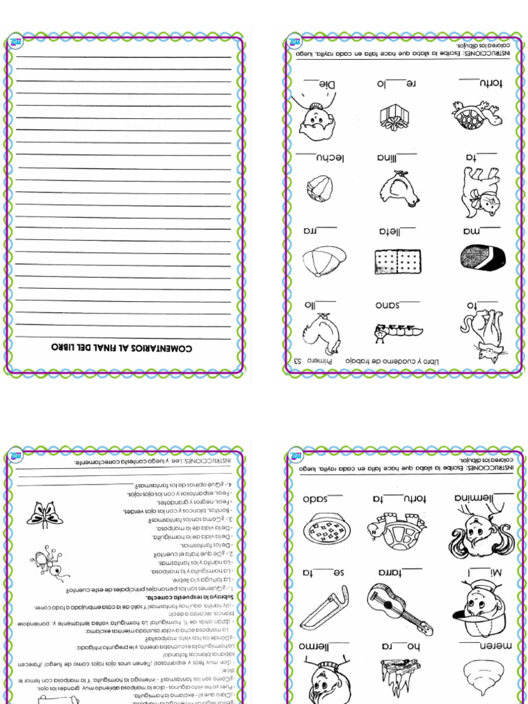 Libro aprender a leer 2 Lado B | PDF