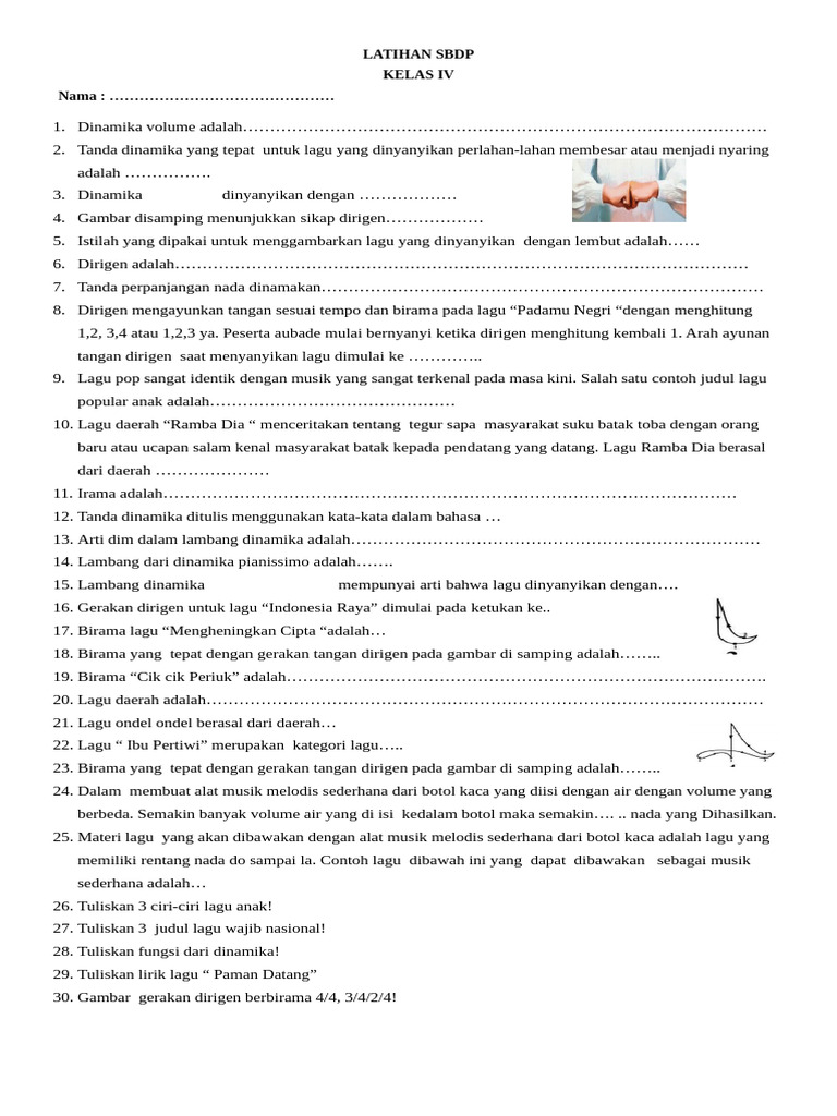 Latihan PTS 2 SBDP | PDF
