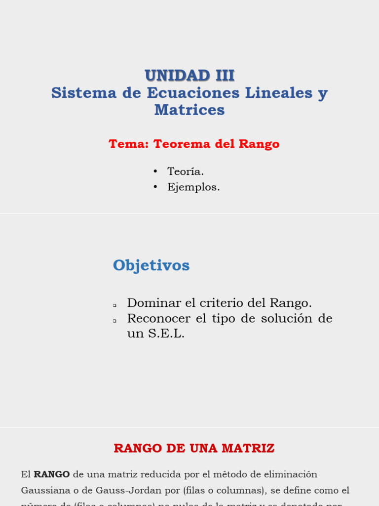 S31_Teorema del Rango | PDF