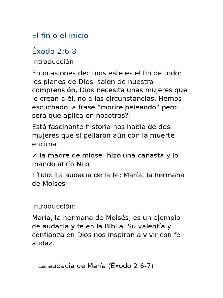 Fin o Inicio Audacia.. | PDF