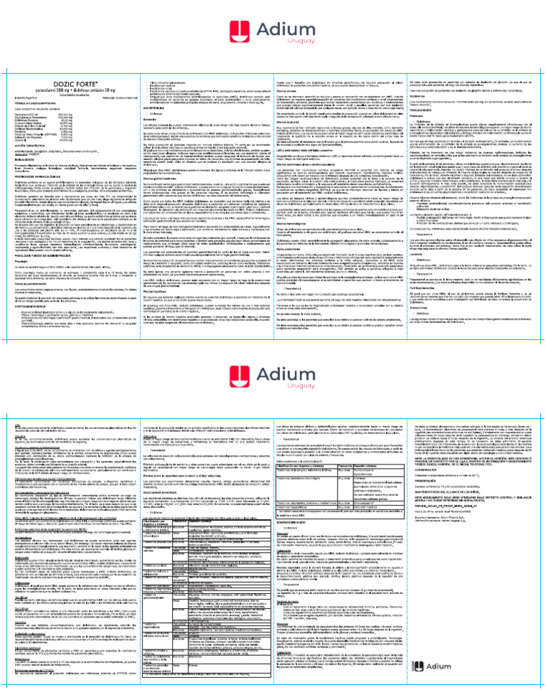 Prospecto Dozic Forte 1 | PDF