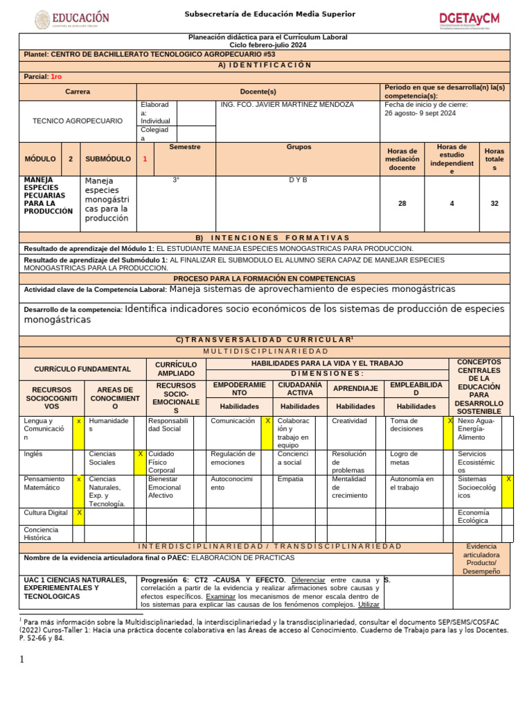 Primera Monogas Agos 24 | PDF