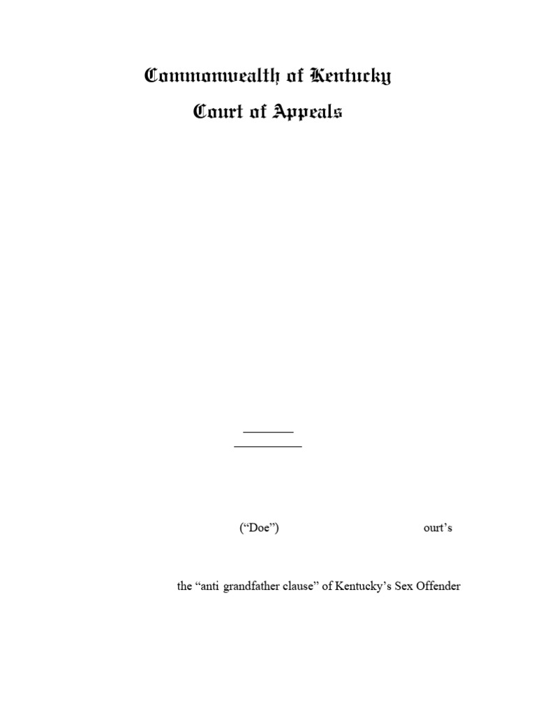 Doe v. Dean, No. 2023-CA-000844-MR (Ky. Ct. App. Sep. 20, 2024) | PDF ...