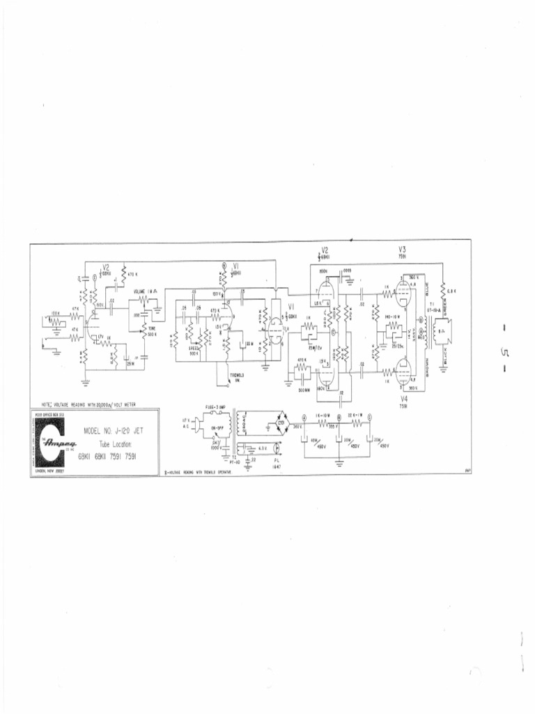 Ampeg J-12D - Schematic | PDF
