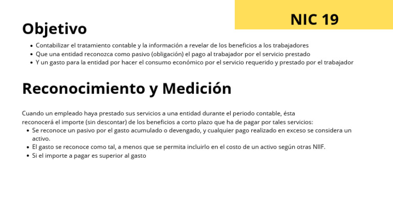 Nic 19 Beneficios a Los Trabajadores | PDF