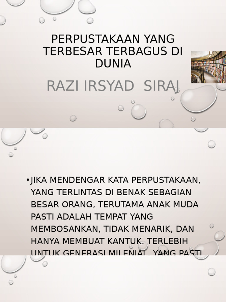 Perpustakaan Yang Terbesar Terbagus Di Dunia | PDF | Ilmu Sosial