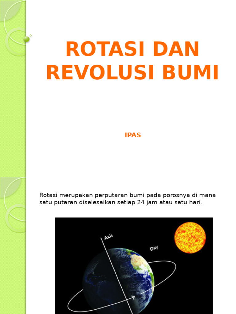 Rotasi Dan Revolusi Bumi Literasi Nathan | PDF