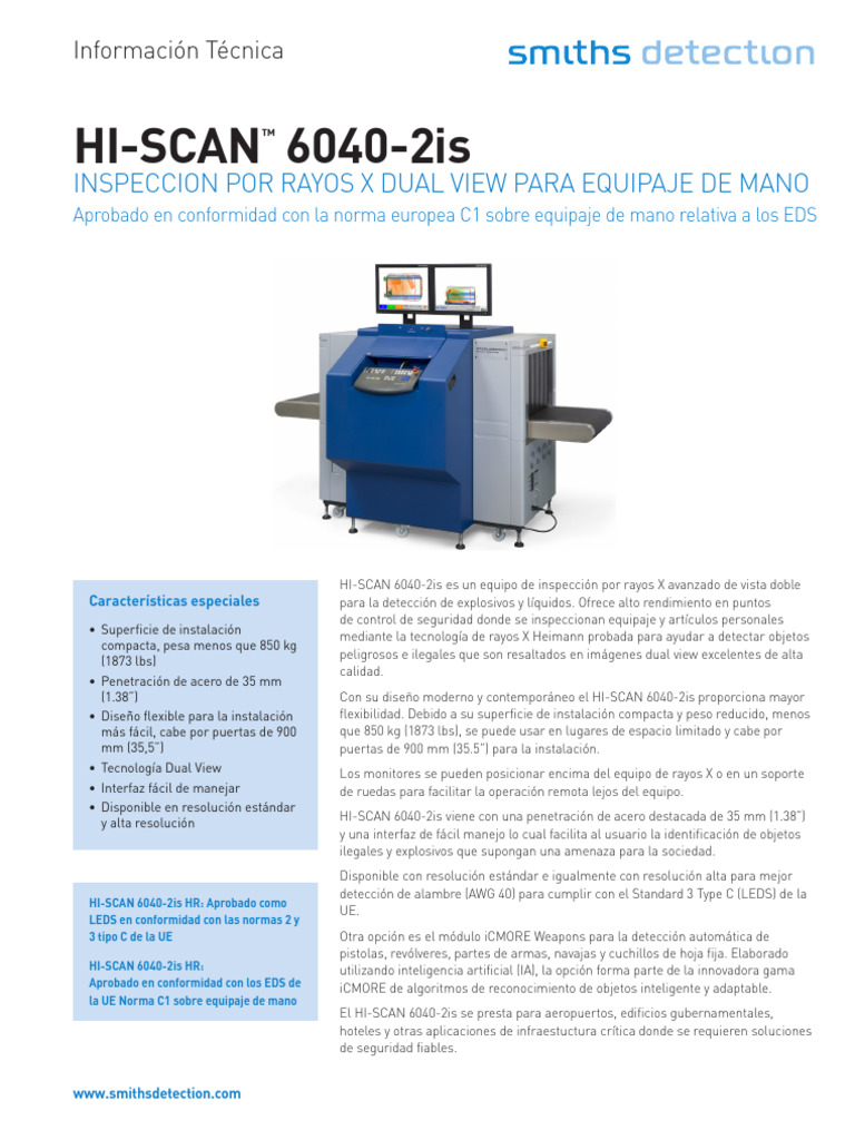 Hi-SCAN 6040 2is Es | PDF