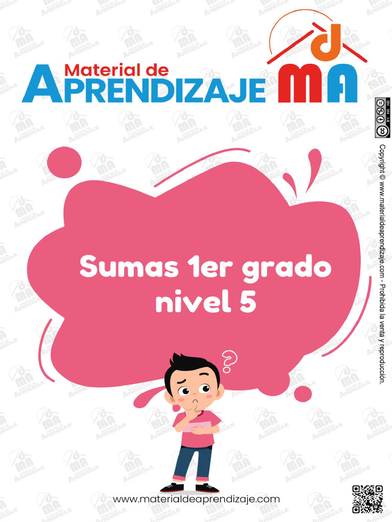 Sumas para primer grado nivel 5 | PDF