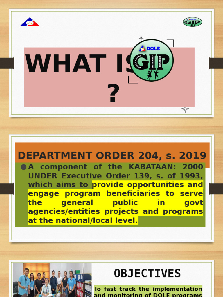 GIP Powerpoint Presentation | PDF