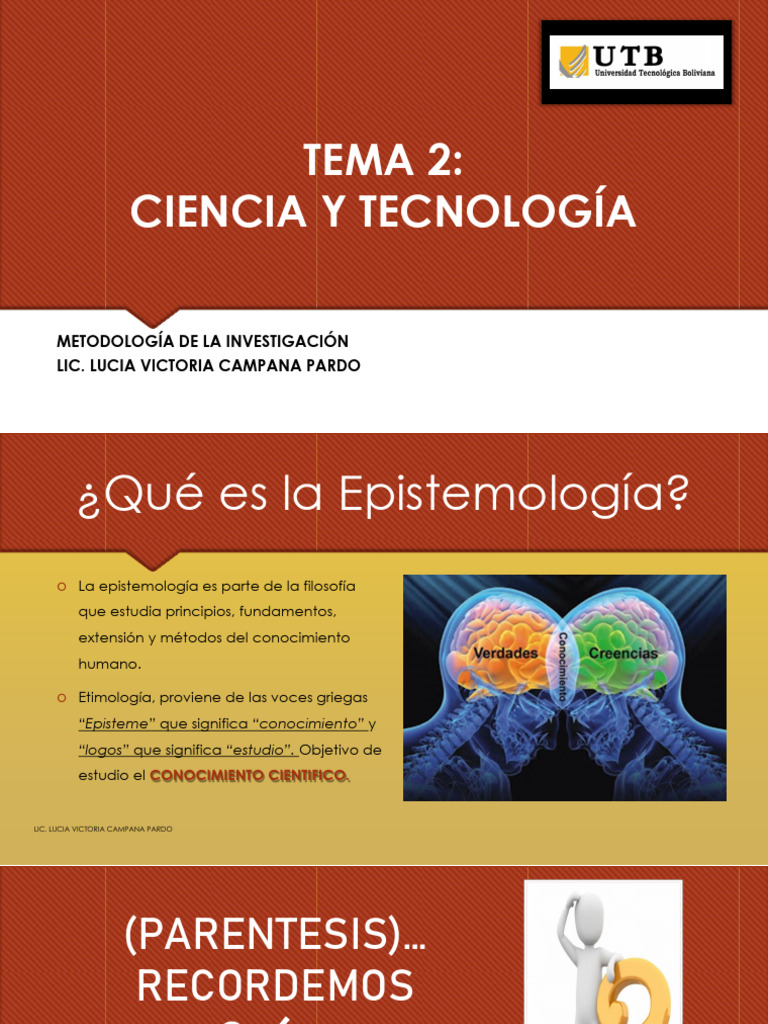 Ciencia y Tecnologia - Tema 2 | PDF
