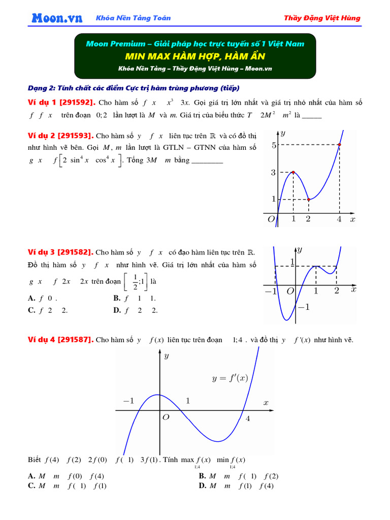 Bai Toan Ve GTLN GTNN Cua Ham Hop Ham An | PDF