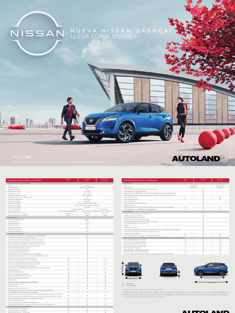Qashqai Nissan 1 | PDF | Front Wheel Drive Vehicles | Nissan