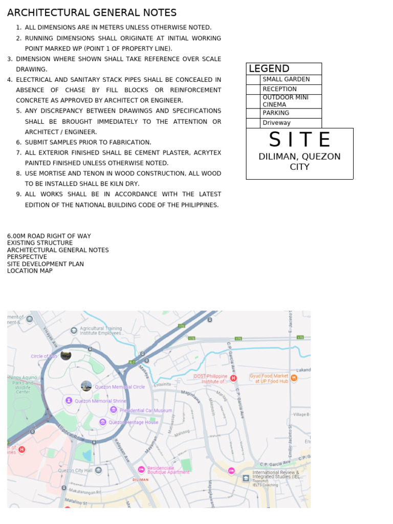 Architectural General Notes | PDF